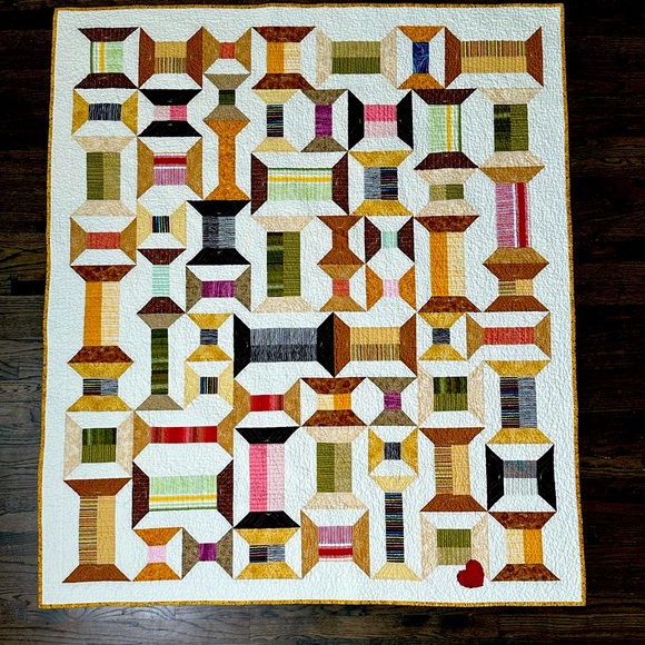 Bedding | Handmade Lap Quilt With Spools Of Thread | Poshmark